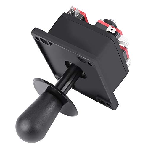 Joystick, Plastic Black American Style Arcade Joystick with Microswitch for DIY Arcade Game Machine Parts for Gifts
