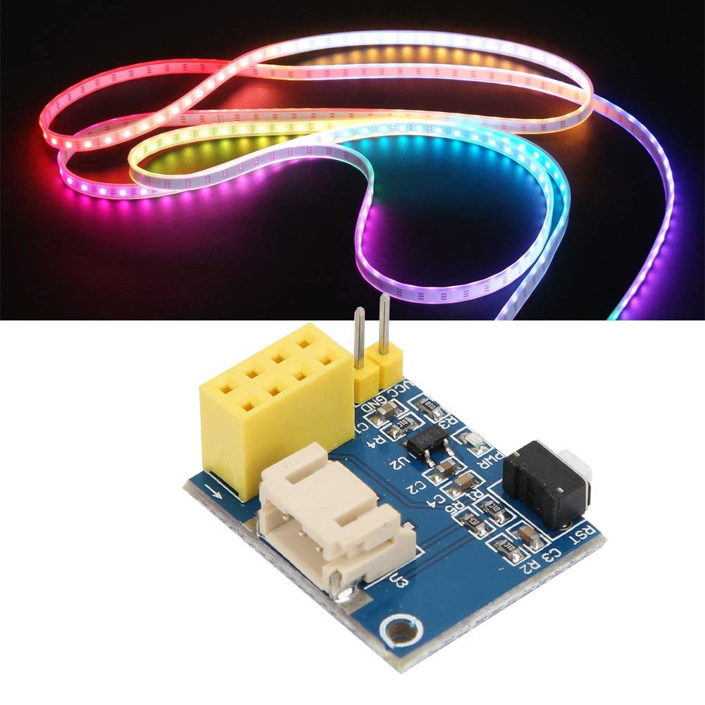 HASAKI 2Pcs ESP8266 ESP-01 ESP-01S WS2812 RGB LED Lamp Module(Lamp Module)