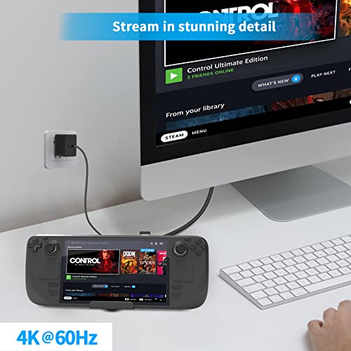 JOYTORN Dock with 4K@60Hz HDMI 2.0,Gigabit Ethernet Port(1000M), 2 USB A 3.0 5Gbps Data Ports,100W Power Delivery