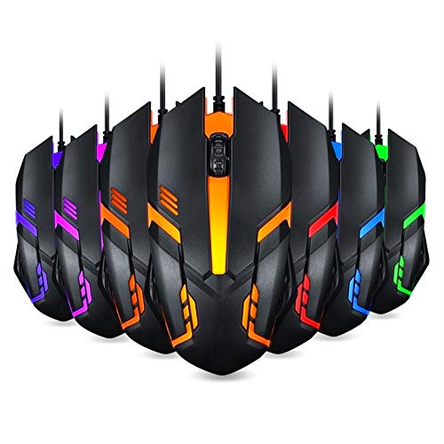 Gaming Mouse Wired, 16.8million Chroma RGB Backlit, 2400 DPI Comfortable Grip Ergonomic Optical PC Computer Gaming Mice(Upgraded Version)