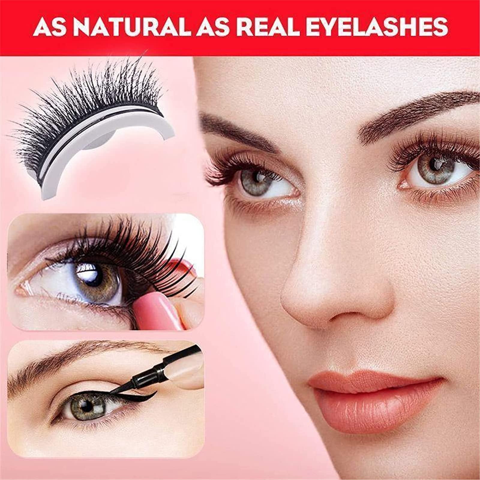 Glazy Boo False Eyelashes, Glazy Boo False Eyelashes No Glue, Glazy Boo Eye Lashes, Reusable Adhesive Eyelashes, Reusable Self Adhesive Eyelashes Natural Look
