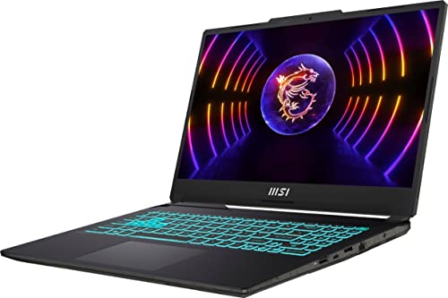 MSI Cyborg 15 Gaming Laptop 15.6" FHD IPS 144Hz Display 12th Generation Intel 10-core i7-12650H Processor 16GB RAM 1TB SSD GeForce RTX 4060 8GB Graphics Backlit Keyboard USB-C Win11 Black + HDMI Cable