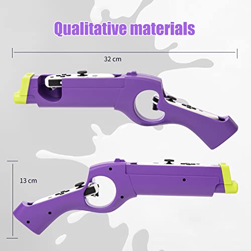 HEATFUN Switch Gun Controller, Switch Game Gun for Kids, Switch Hand Grip Compatible with Hunting Simulator 2 Nintendo Switch and other Shooting Games (Purple)