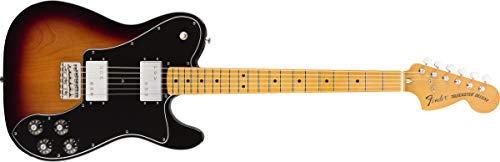 Fender Vintera 70s Deluxe Telecaster Electric Guitar, with 2-Year Warranty, 3-Color Sunburst, Maple Fingerboard