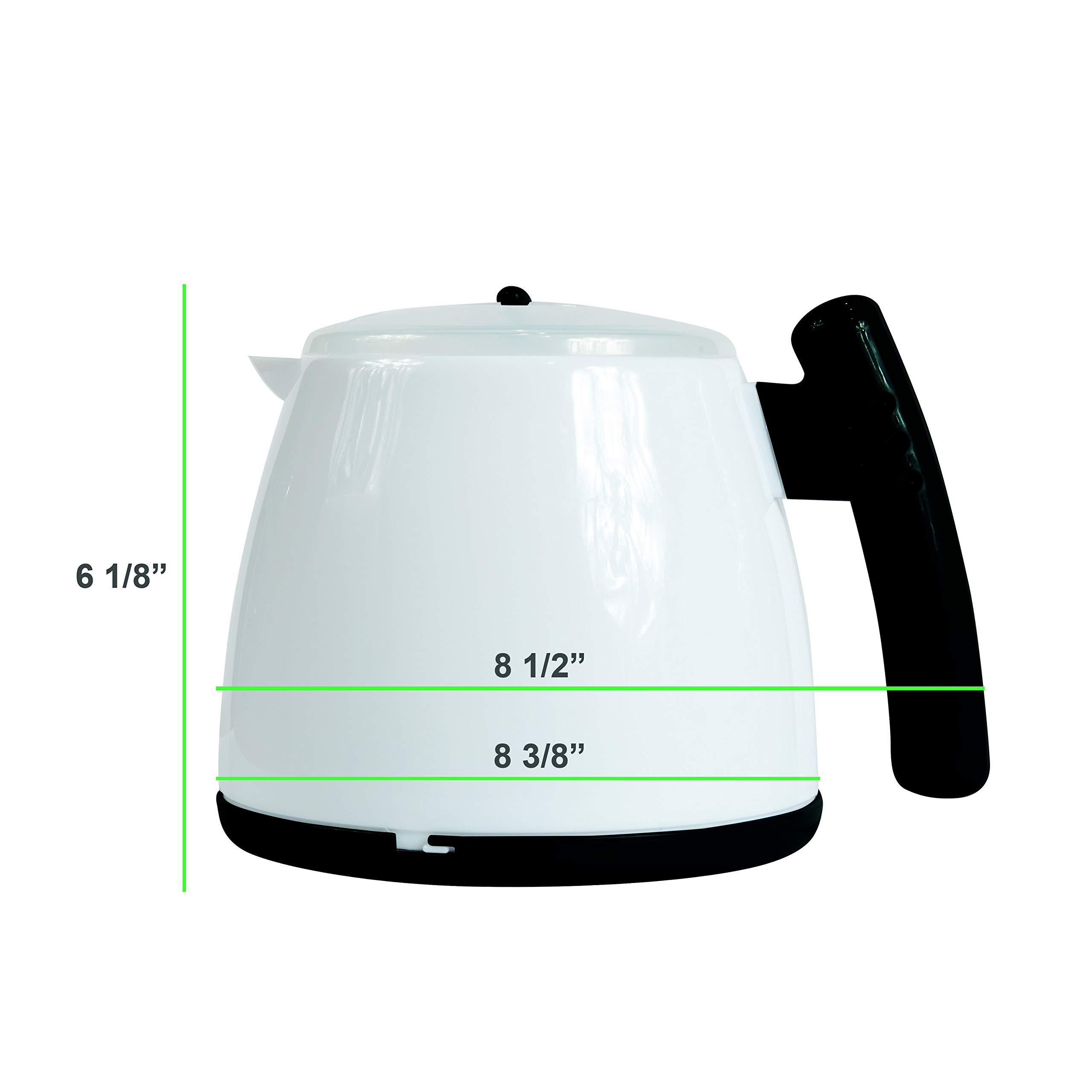 Handy Gourmet Microwave Tea Kettle Hot Water Boiler Pot - BPA Free, 28 oz.