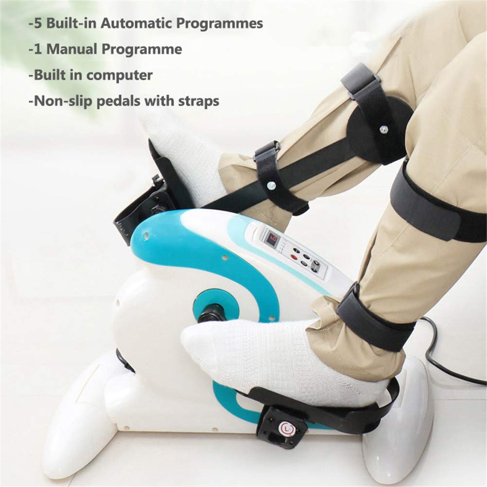Fitness Motorized Pedal Exercise Bike with Leg Protector, Electric Pedal Exerciser, Electronic Physical Therapy Rehab Bike Trainer for The Elderly and Seniors