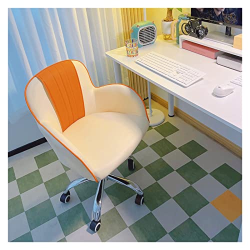 LUKEO Rotating Adjustable Office Chair Girls Bedroom Computer Chair Study Room Student Dormitory Back