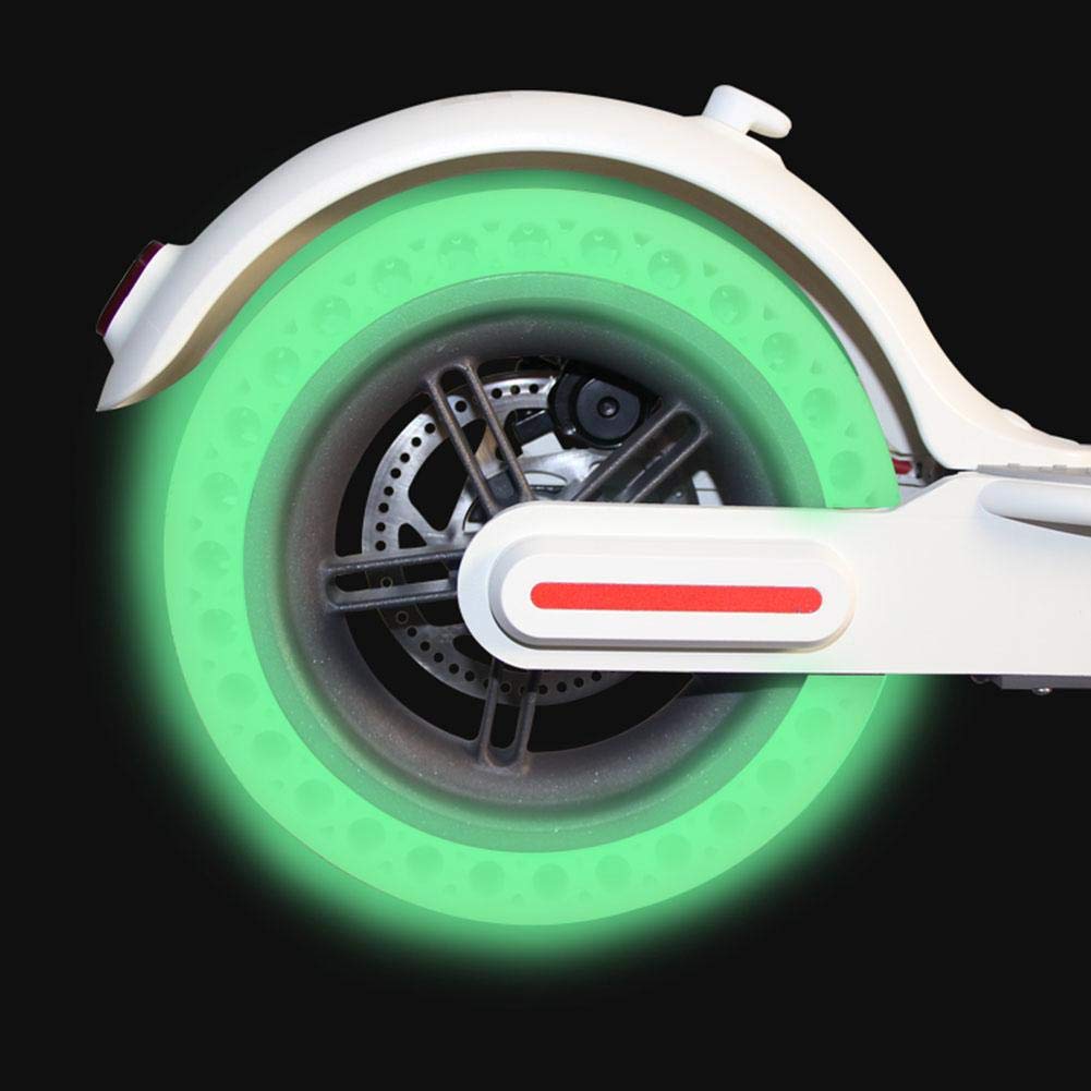 Fluorescent Tire Tubeless Solid Rubber Escooter Tyre Wheel Replacement Part for Xiaomi Mijia M365 Electric Scooter