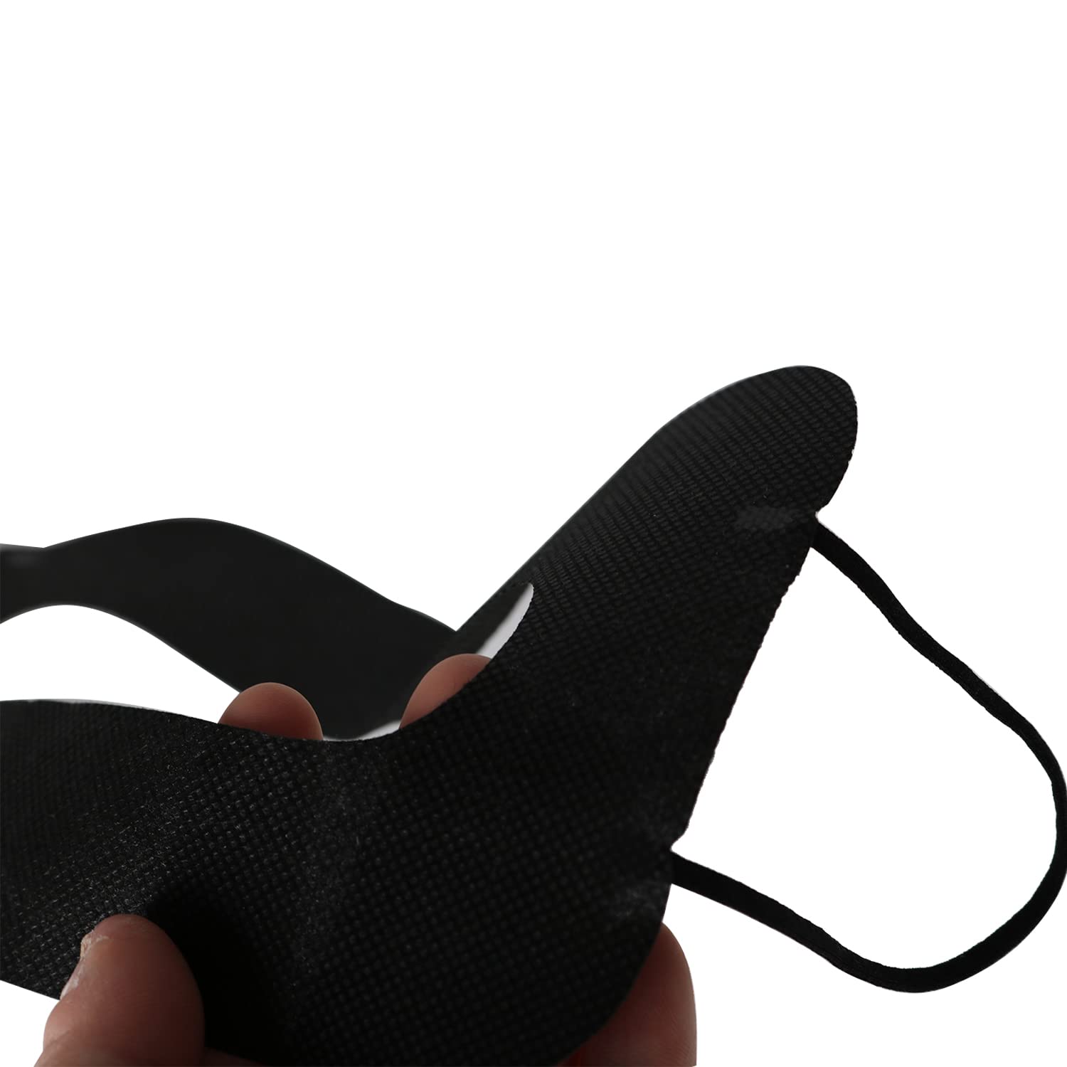 HEIXIAOYU 100 Pcs Disposable VR Face Mask Breathable Cover Eye Mask for VR Nonwoven Fabric Sanitary VR Mask Rift, VR Eye Cover Pad (Black)