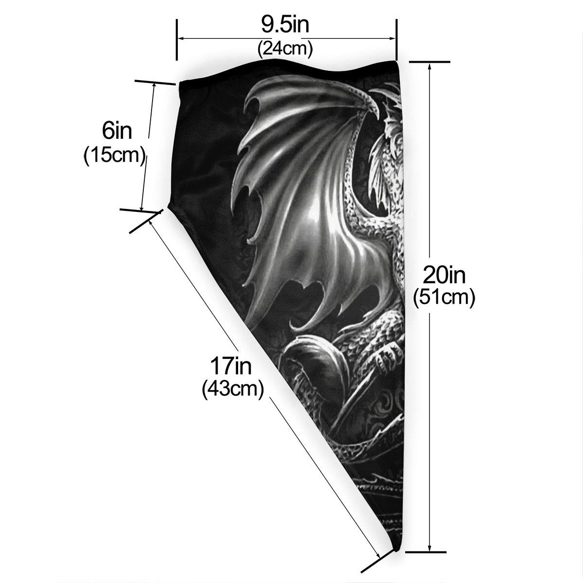 Dragon Neck Gaiter Face Scarf Mask-Dust, Sun Protection Cool Lightweight Windproof, Breathable Fishing Hiking Running Cycling