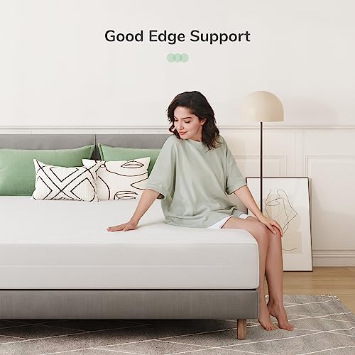 Novilla Twin Size Mattress, 10 Inch Foam Mattress in a Box, Bamboo Charcoal Foam with Breathable Soft Cover for a Dry, Clean and Comfortable Sleep,Tight Top Twin Mattress with Medium Plush Feel