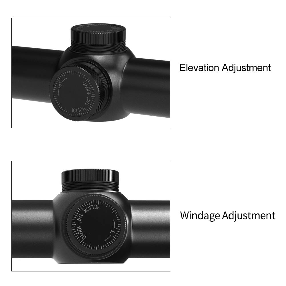 Feyachi Falcon 3-12x40mm Rifle Scope, BDC MOA Reticle Second Focal Plane 1-inch Tube Riflescopes Black Matte