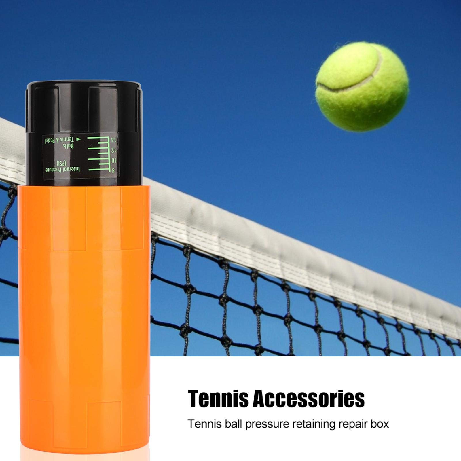 Fdit Tennis Ball Box Tennis Ball Pressurizer Can Pressure Maintaining Repairing Storage Can Container Sports Accessories