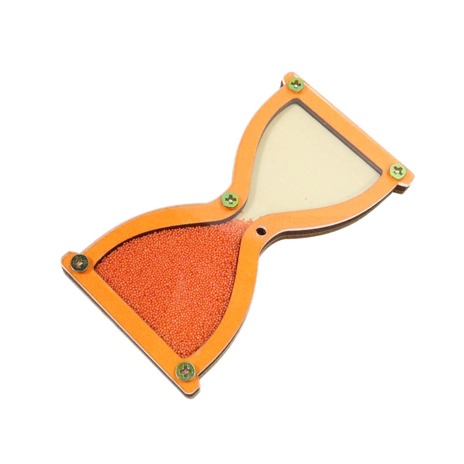 Gazechimp Wooden Busy Board Hourglass Toy Puzzle Fine Motor Skills Sensory, Orange