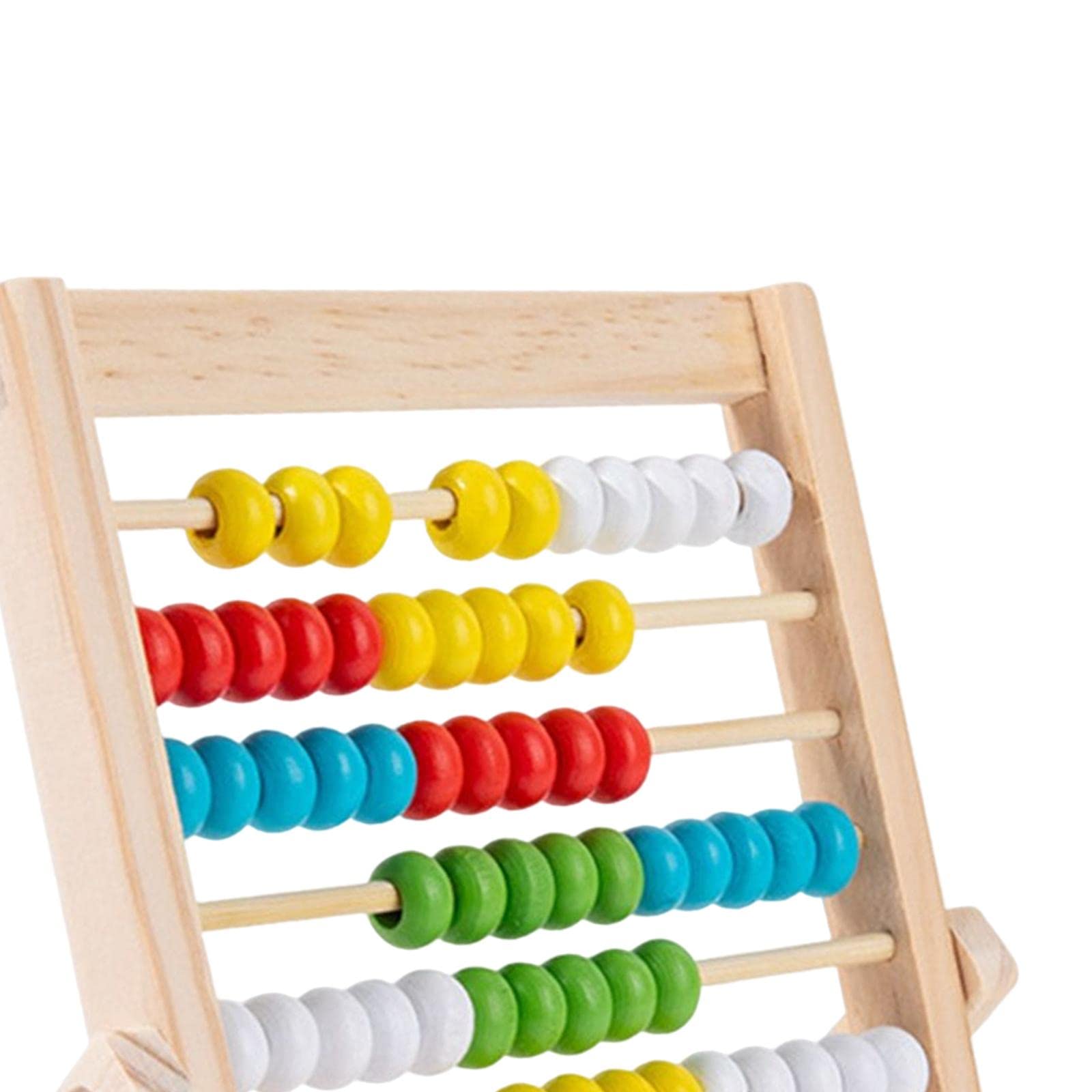 Gazechimp Wooden Abacus Educational Counting Frames Toy,Kids Learning Math with 100 Colorful Beads,10 Rows Abacus for Children Toddlers Girls Boys