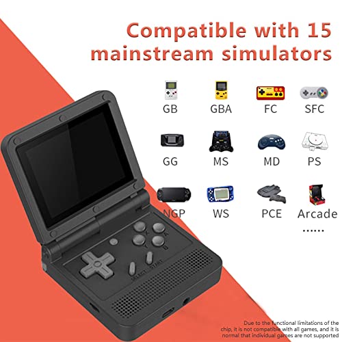 Handheld Game Foldable Console 3 Inches IPS Screen Open System Mini Game Console Built-in 1500 Games CD5