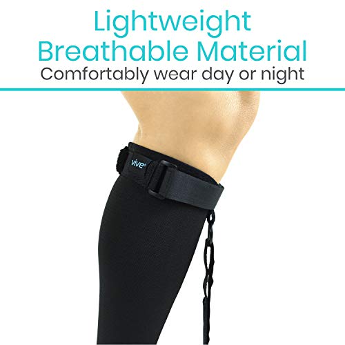 Vive Plantar Fasciitis Stretch Sock - Non Slip Calf Night Relief for Heel, High Arch Pain - Achilles Tendonitis Therapy Foot Support Sleeve Stretcher - Compression Sleeve - Men, Women (L/XL)