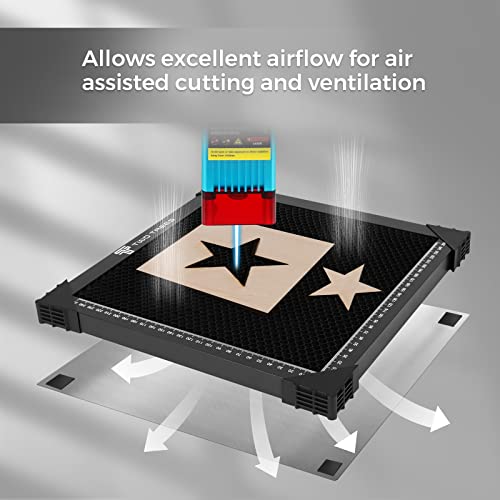 Twotrees Honeycomb Laser Bed 500x500mm Honeycomb Board 19x19 in Honeycomb Working Table for Laser Cutter Engraver (19.68β x19.68β)