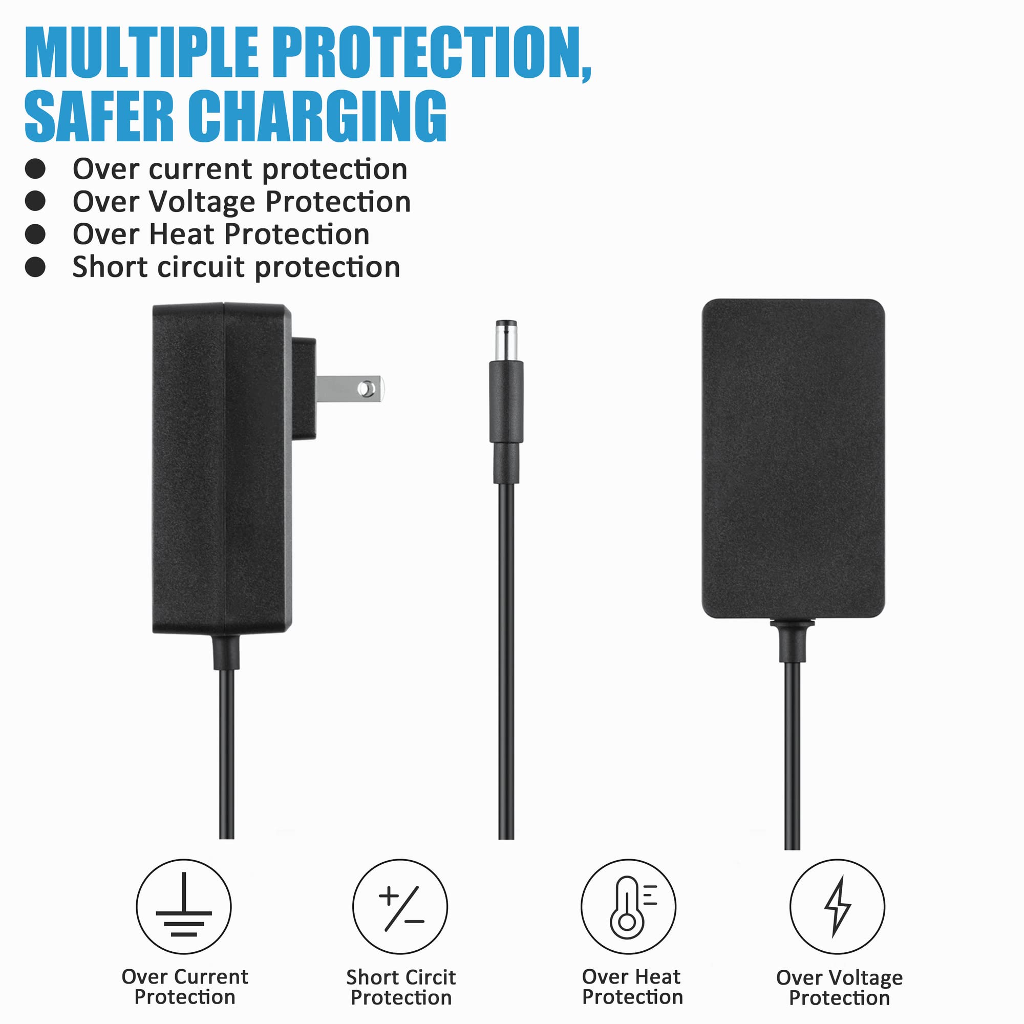 Jantoy AC/DC Adapter for AOC 230LM00005 23 Widescreen LED LCD Monitor Power Supply Cord