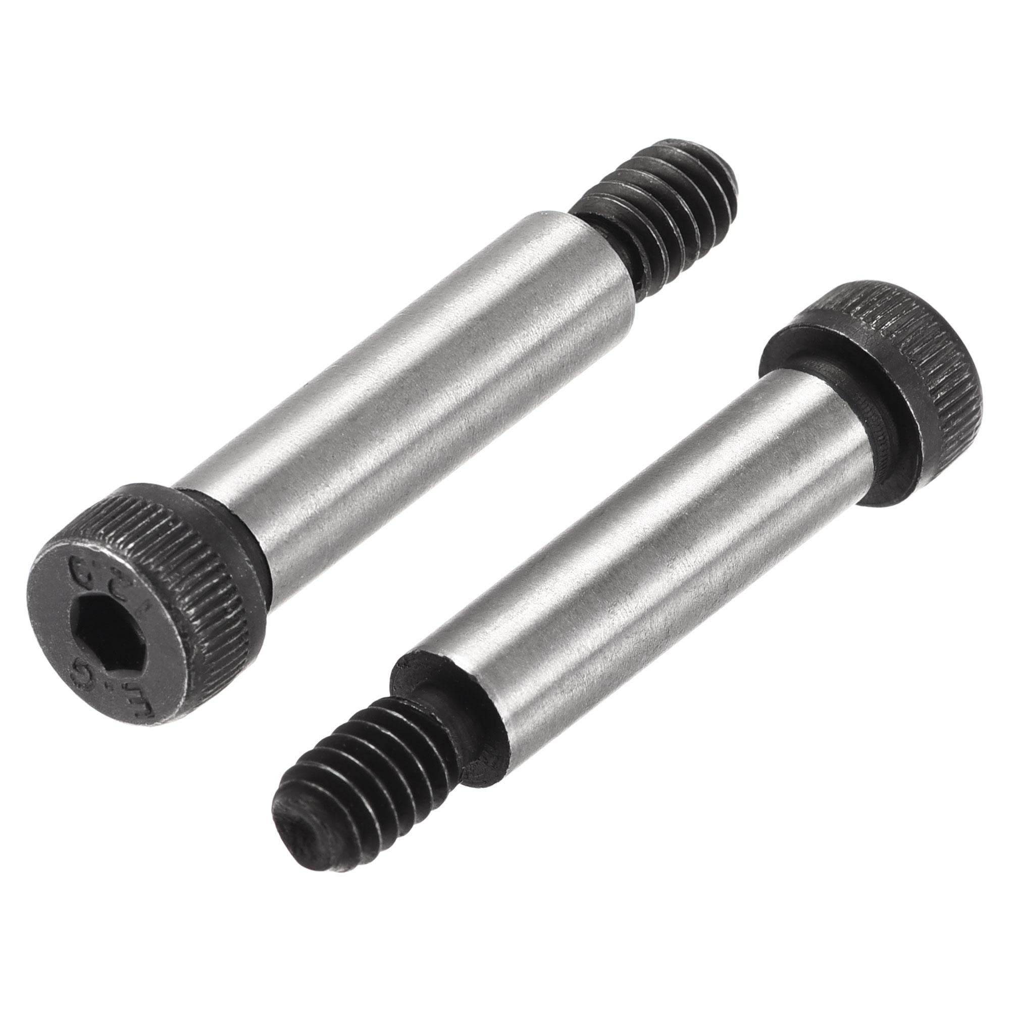 uxcell Alloy Steel Hexagon Socket Head Shoulder Screws Bolts, 1-1/4" Shoulder Length, 5/16" Shoulder Dia, 1/4-20 Thread, 4pcs