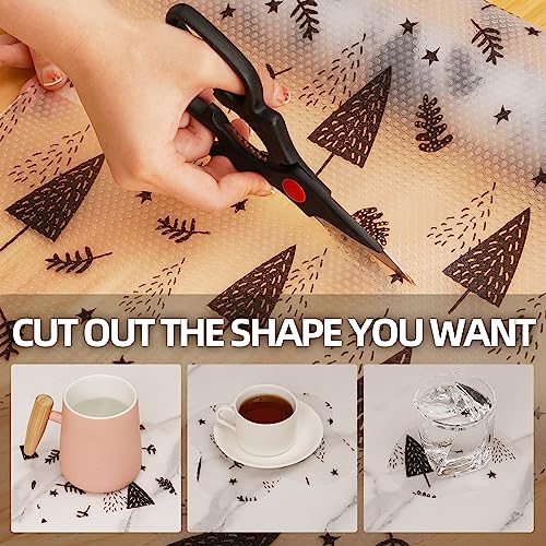 Shelf Liner Non Slip Non-Adhesive Cabinet Liners Non Slip Waterproof Liner Thick Strong Grip Kitchen Liners for Cabinets and Drawers Cabinet Mat Refrigerator Liners (24 inches x 20 Feet)