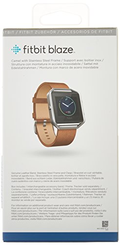 Fitbit Blaze Accessory Band, Leather, Camel, Large