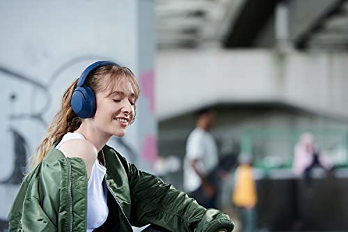 Sony Extra Bass Wireless Noise Cancelling Bluetooth Headphone, up to 30hr Battery, Over-Ear - Optimised for Alexa and Google Assistant, Hands-Free Calls - WH-XB910NL.CE7 - Limited Edition - Stone Blue