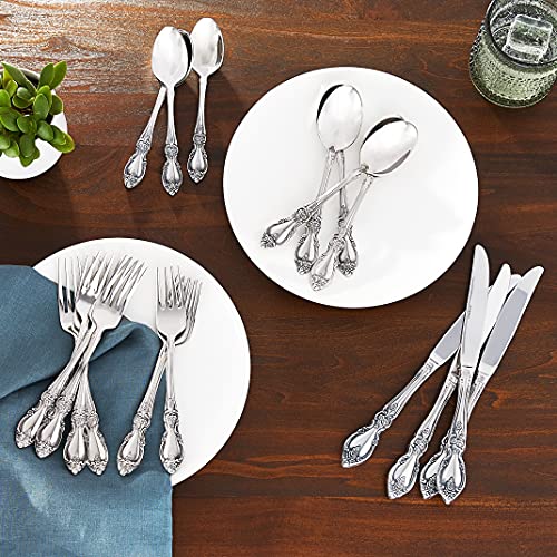 Oneida Louisiana 20 Piece Fine Flatware Set, Service for 4, 18/10 Stainless Steel