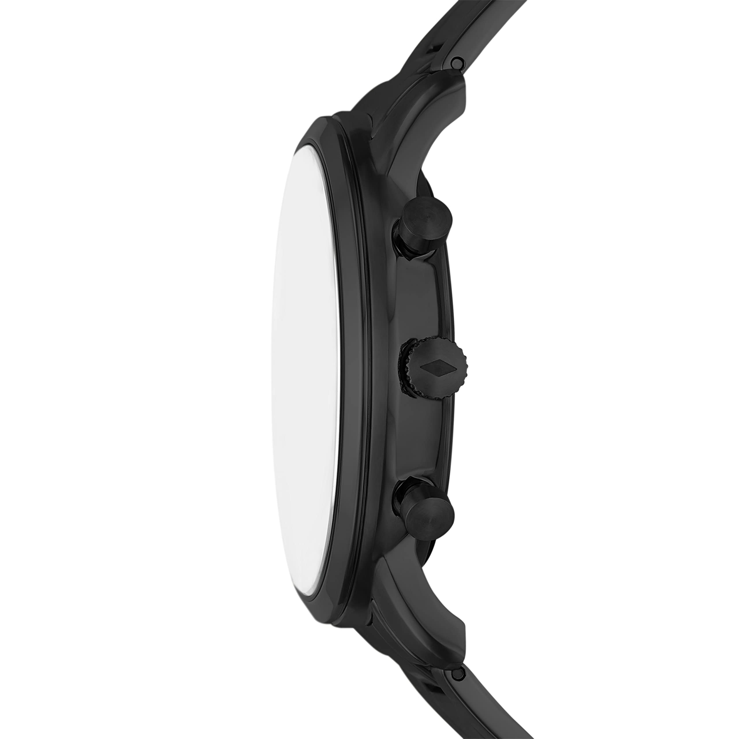 Fossil Men's Minimalist Quartz Stainless Steel Chronograph Watch, Color: Black (Model: FS5848)