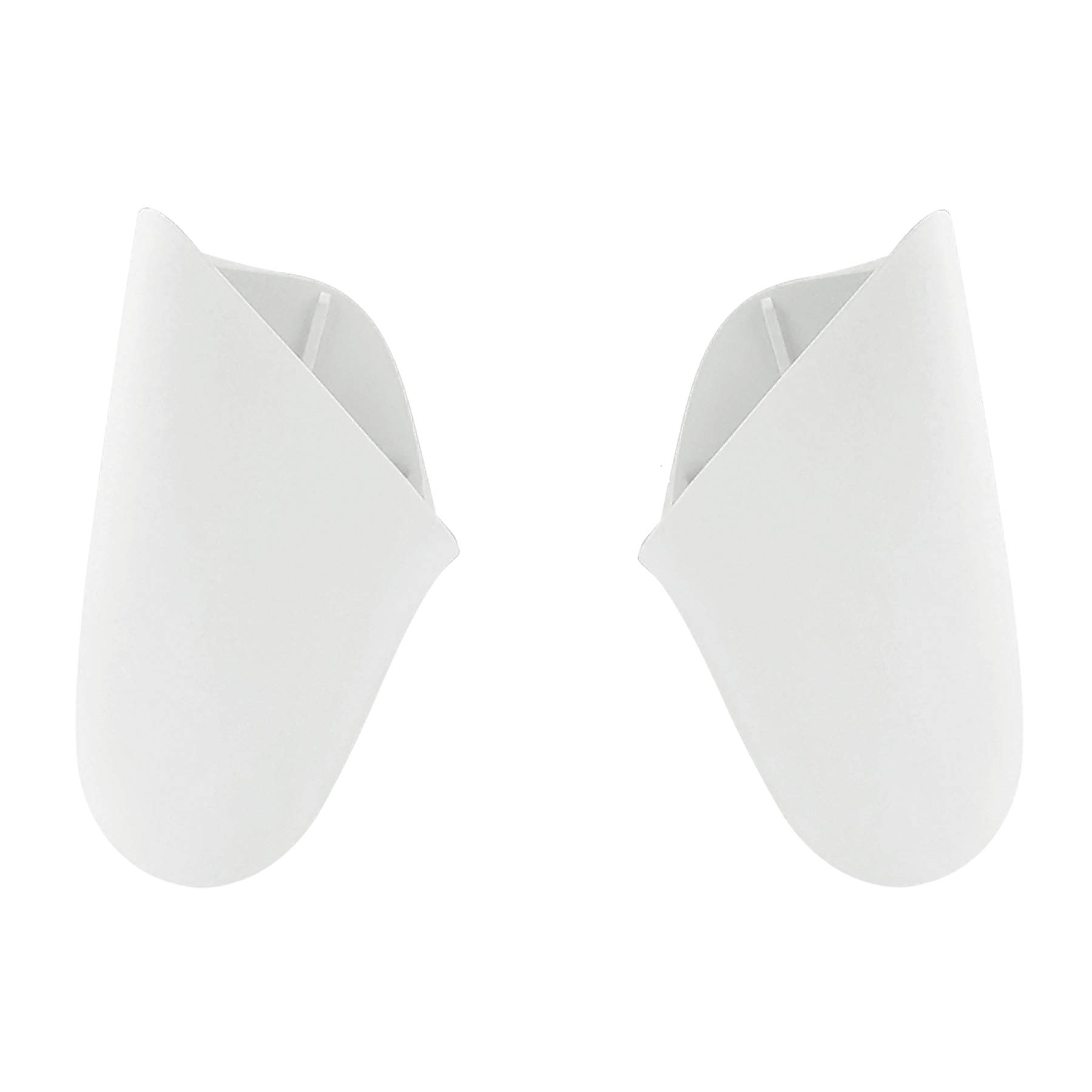 eXtremeRate White Replacement Handle Grips for Nintendo Switch Pro Controller, DIY Custom Hand Grip Shell for Nintendo Switch Pro - Controller NOT Included
