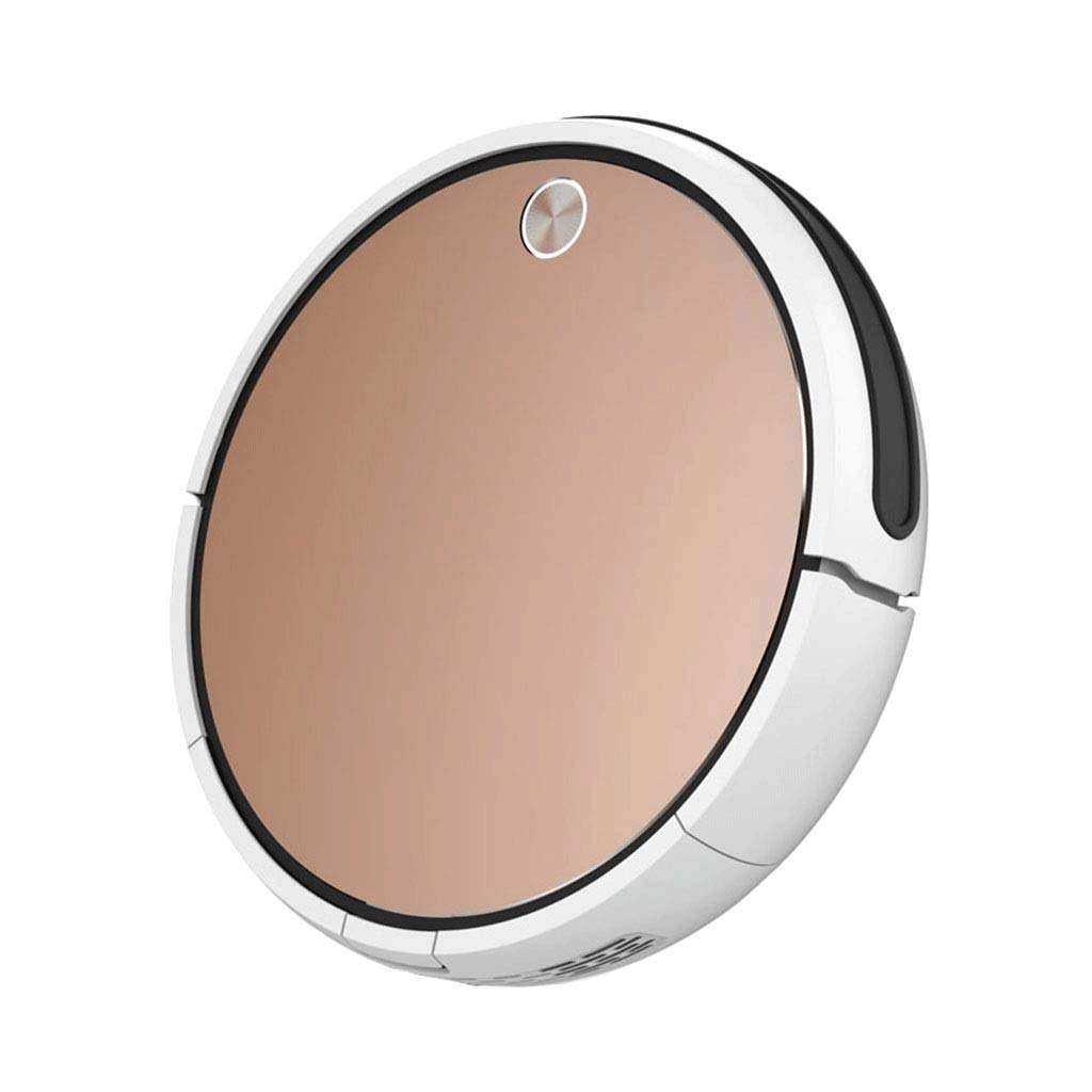 LHLLHL Robot Vacuum Cleaner, Super-Thin, Quiet, Self-Charging Robotic Vacuum Cleaner, Cleans Hard Floors to Medium-Pile Carpets (Color : Gold, Size : 32.5 * 32.5 * 8cm)
