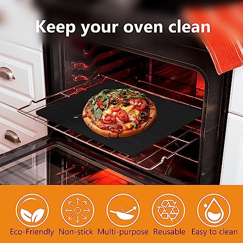 UBeesize 4 Pack Large Oven Liners for Bottom of Oven BPA and PFOA Free,16"x24" Thick Heavy Duty Non Stick Teflon Oven Mats for Electric, Gas, Toaster,Convection, Microwave Ovens and Grills