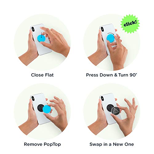 PopSockets Phone Grip with Expanding Kickstand, PopSockets for Phone, Harry Potter- Enamel Deathly Hallows