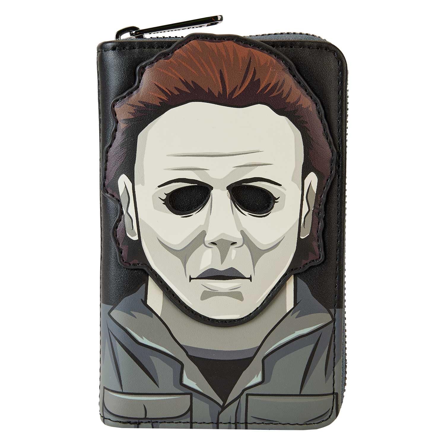 Halloween Michael Myers Mask Cosplay Zip-Around Wallet