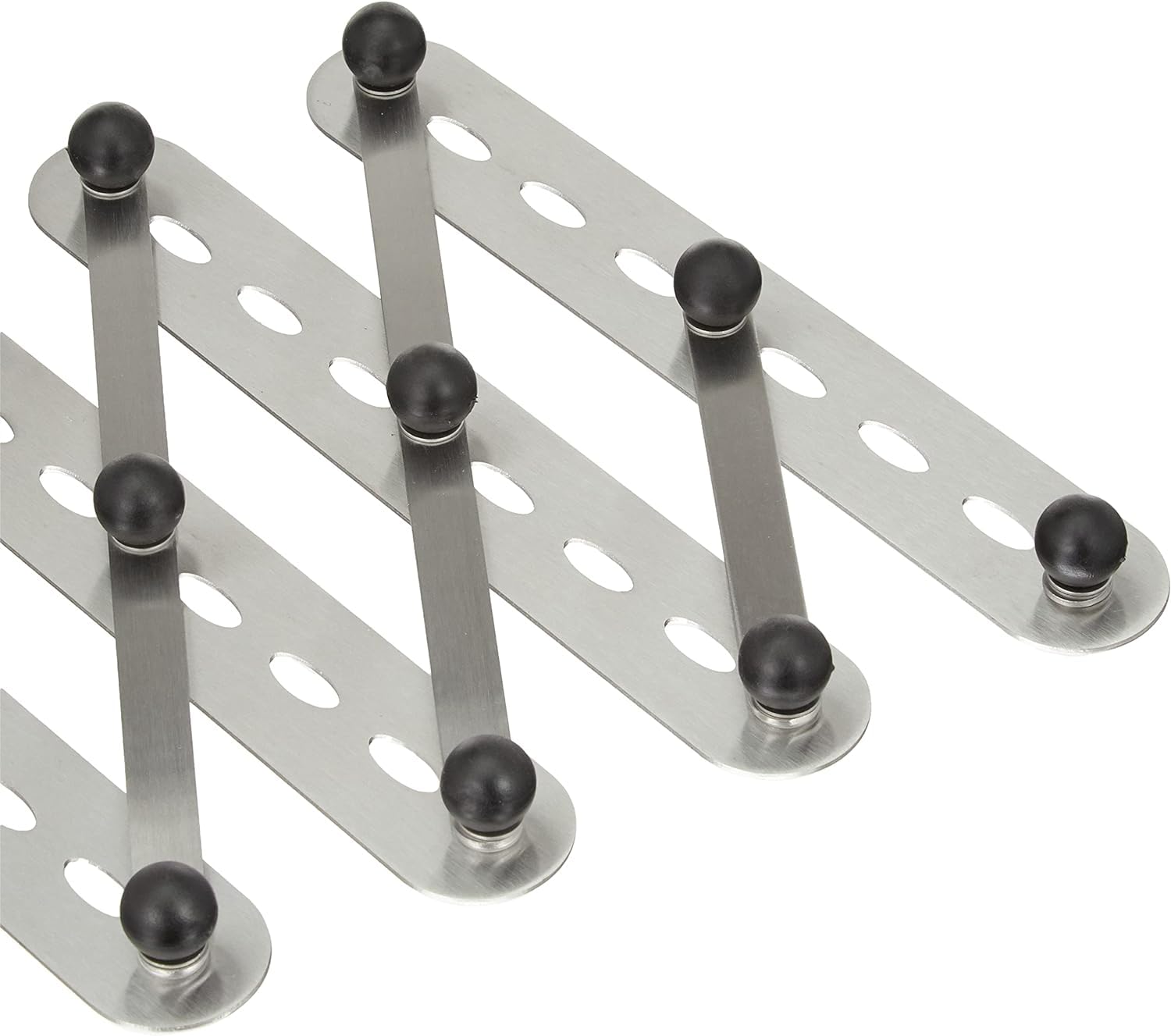IBILI Expandable Trivets for Hot Pots and Pans, Trivets for Hot Dishes - Foldable Non-Slip Feet, Heat-Resistant Pad Stainless Steel Pot Holder for Kitchen Counter