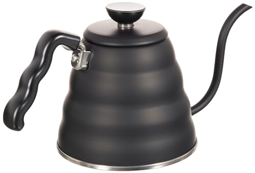 Hario V60 "Buono" Gooseneck Coffee Kettle, 1.2L, Stainless Steel, Matte Black