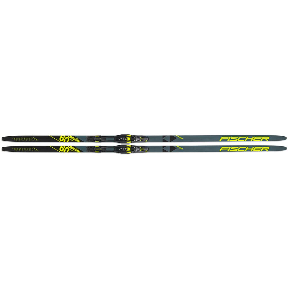Fischer Aerolite Skate 60 XC Skis Mens Sz 176cm Black/Yellow