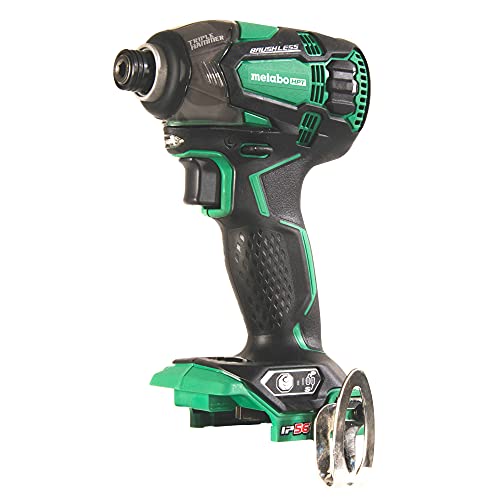 Metabo HPT 18V Cordless Impact Driver, 1/4-in Hex Chuck, Triple Hammer Technology, Powerful 1, 832 In/Lbs Torque, Variable Speed Trigger, IP56 Compliant, LED Light, Tool Only (WH18DBDL2Q4)