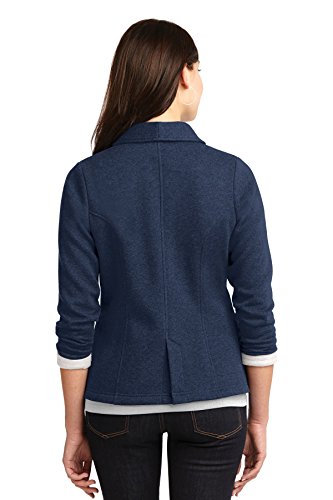 Port Authority Ladies Fleece Blazer M Dark Navy Heather