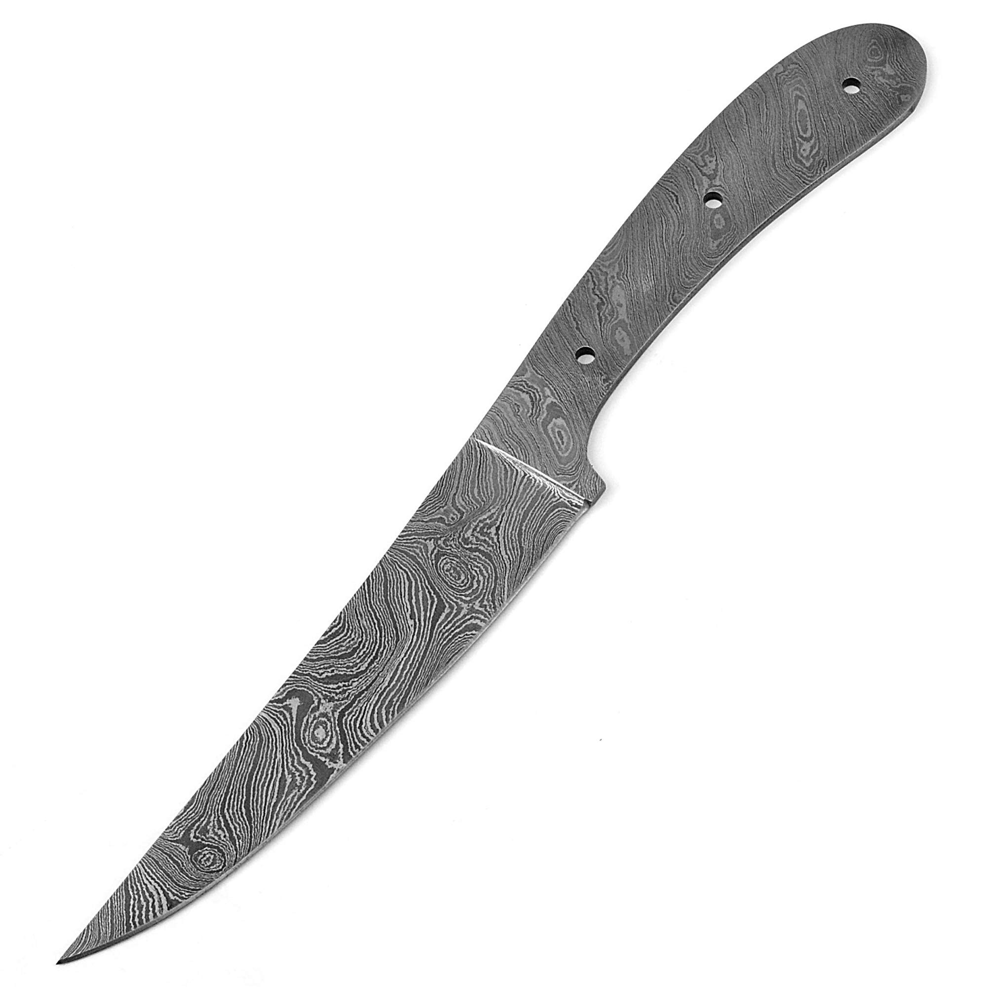 Fish Fillet Blank Blade 11.00" Damascus Steel Hand Forged Hunting Knife Making Supplies AB87