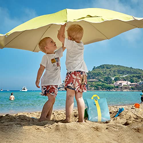 pack all Water Resistant Kids Shoe Bag for Travel, Storage Organizer Shoe Pouch with Zipper, Cute for Girls, Boys,Toddlers(Blue)