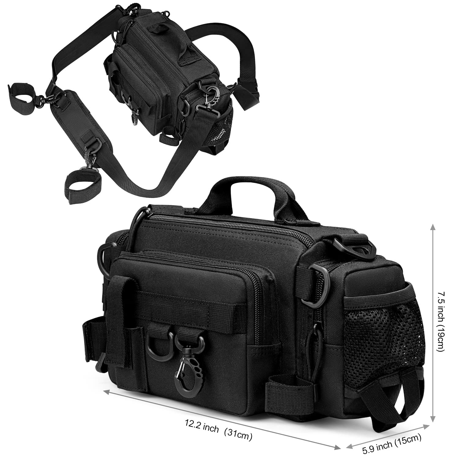 G4Free Outdoor Tactical Backpack Sling Fishing Tackle Bag