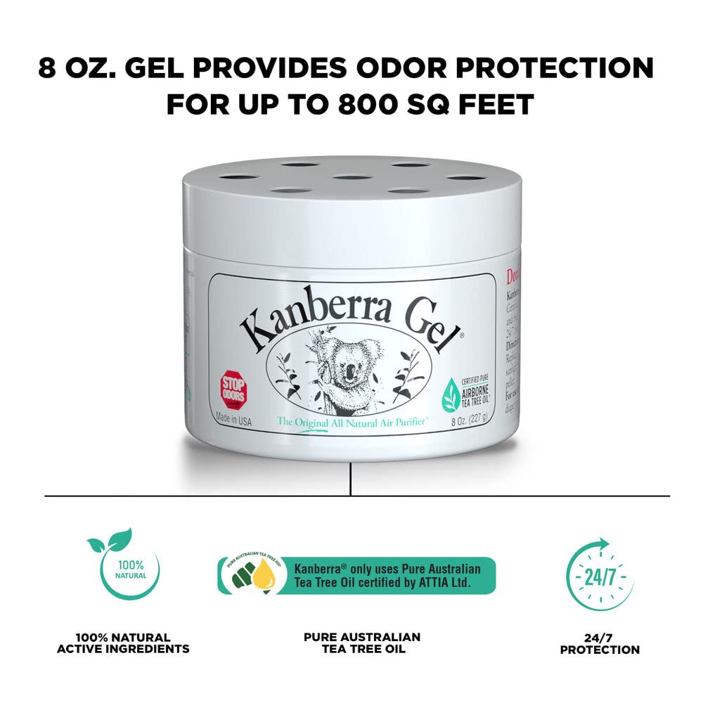 KANBERRA GEL 524003 Natural Air Purifier Gel, 8-Ounce
