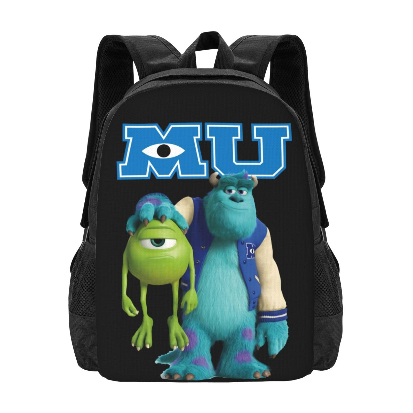 GLGFAS Monsters Anime Inc Backpack Large Capacity Leisure Travel Backpack Book Bag Outgoing Daypack 12.5x5.5x16.5 inch