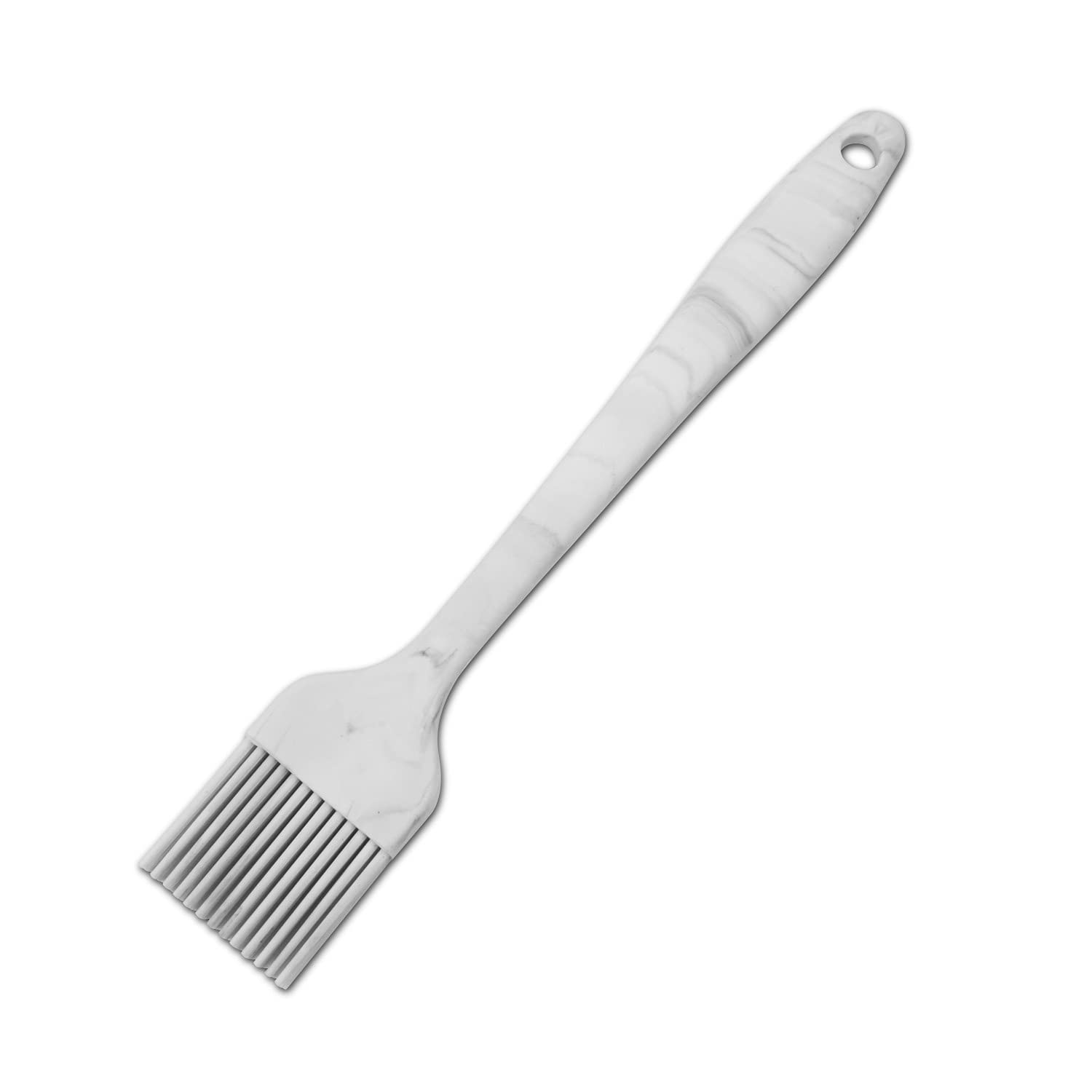 FIVETAS 1.38"x7.87"Heat Resistant Food Grade Silicone Pastry brush and Basting Brush for Cooking,BBQ,Meat,Desserts.Kitchen Brush for Sauce Butter oil.Stainless Steel Core Handle.BPA Free. Marbling.