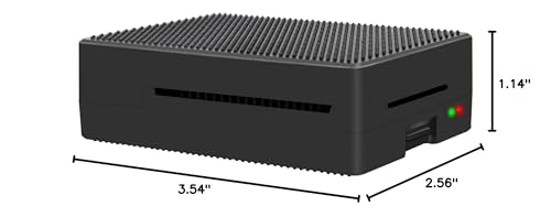 Geekworm for Raspberry Pi 4 Case (P330), Massage Heatsink Aluminum Alloy Passive Cooling Case Compatible with Raspberry Pi 4 Model B 8GB/4GB/2GB/1GB