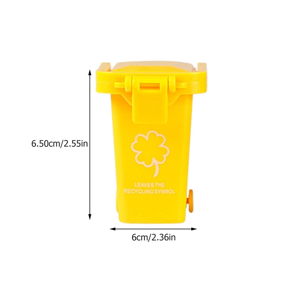 HANABASS Garbage Truck 12 Pcs Miniature Trash Trash Truck Garbage can Toy Recycle Toys Can, Garbage Truck Toy Garbage Cans