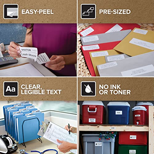 DYMO LW Durable Industrial Labels for LabelWriter Label Printers, White Poly, 2-5/16β x 4β, 1 Roll of 300