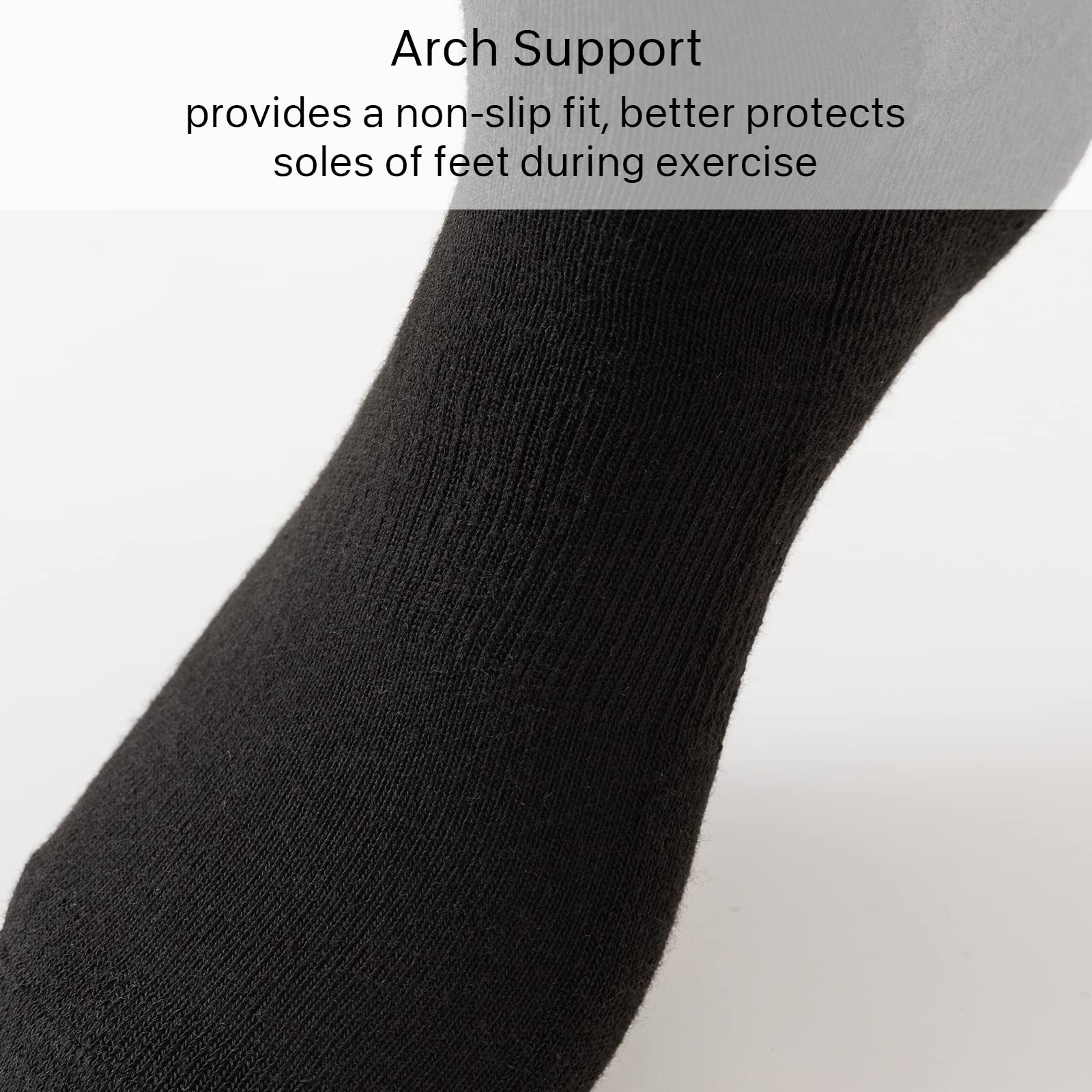 Eastroll Crew Socks Performance Cushioned Athletic Socks for Men and Women (6 Pairs)