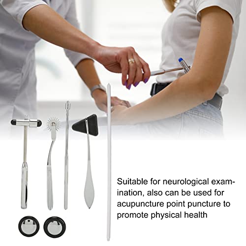 Percussion Hammer Set, Rolling Design Non Slip 5Pcs Stethoscope Hammer Kit for Bedroom
